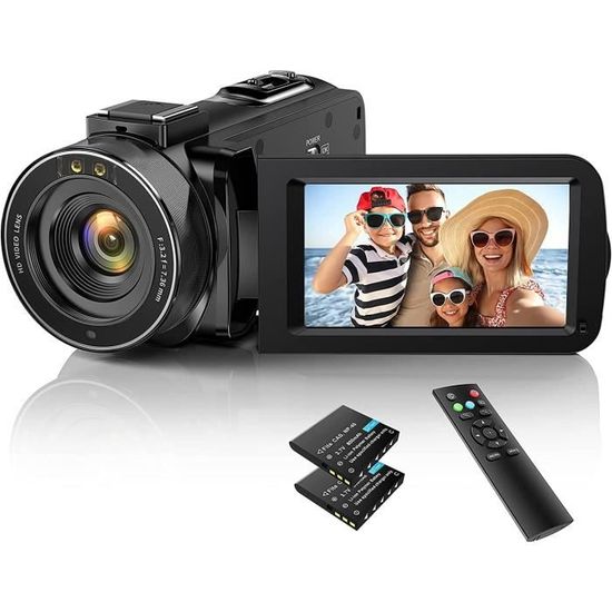 Caméscope Caméra Vidéo 1080P 30Fps 36Mp Camescope Pour Youtube, Caméra ...