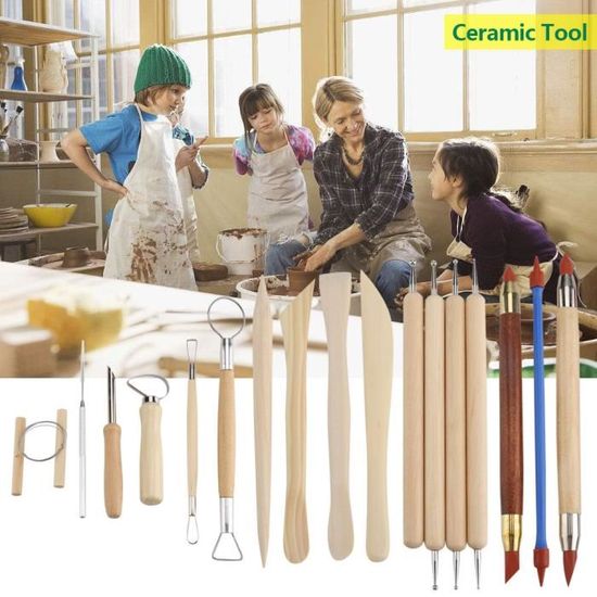 Sonew Outil en céramique Pottery Tool, Durable 42Pcs Ceramic Pottery ...
