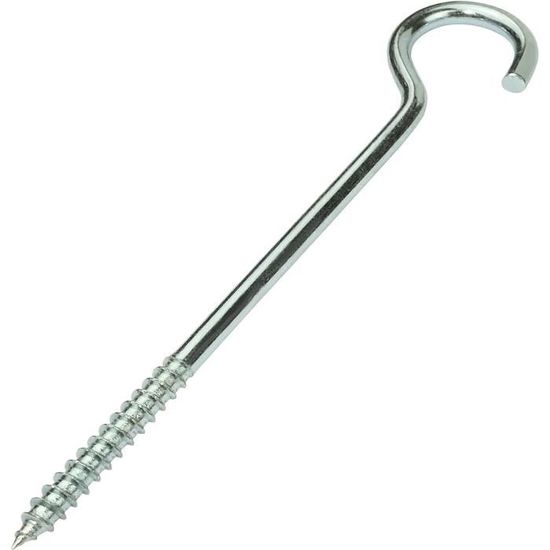 C57980 - Lot De 25 Crochets Pitons Coudés À Visser Ø4X70 Mm En Forme C ...