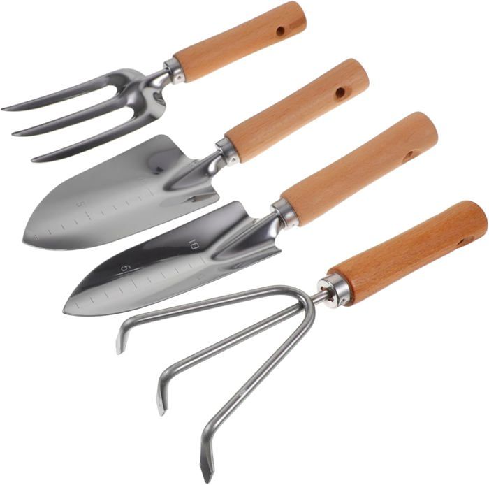 1 Jeu Manche En Bois Pelle De Jardin Plantation De Lgumes Agricoles Pelle De Jardin Rteau Trois ...