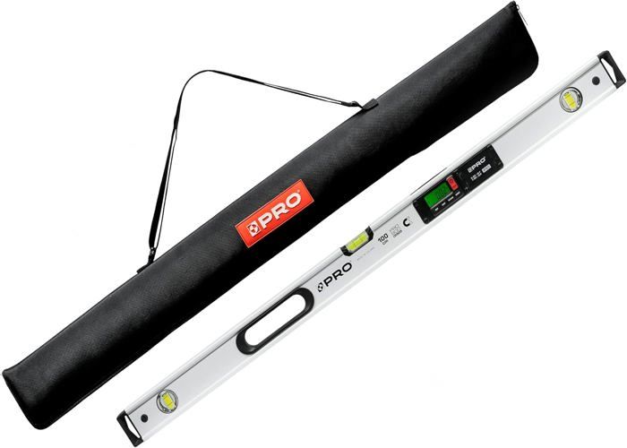 PRO900 Niveau Electronique 100cm avec 2 écrans LCD et pochette - Niveau ...