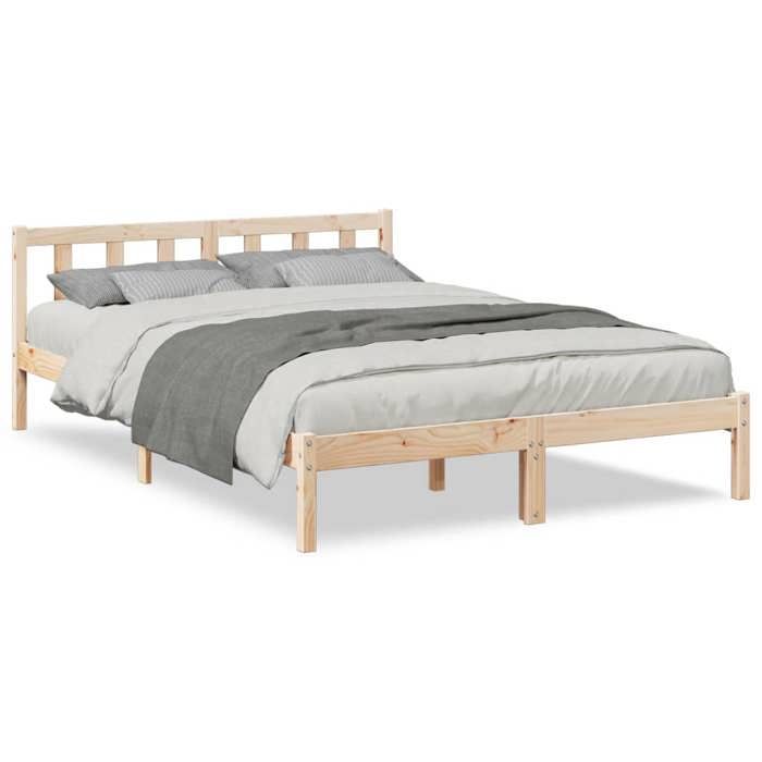 Lit Double Contemporain | Cadre de lit extra long |sans matelas ...