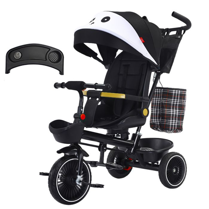 Tricycle bébé évolutif- Siège inclinable pivotant à 360° - Panier de ...