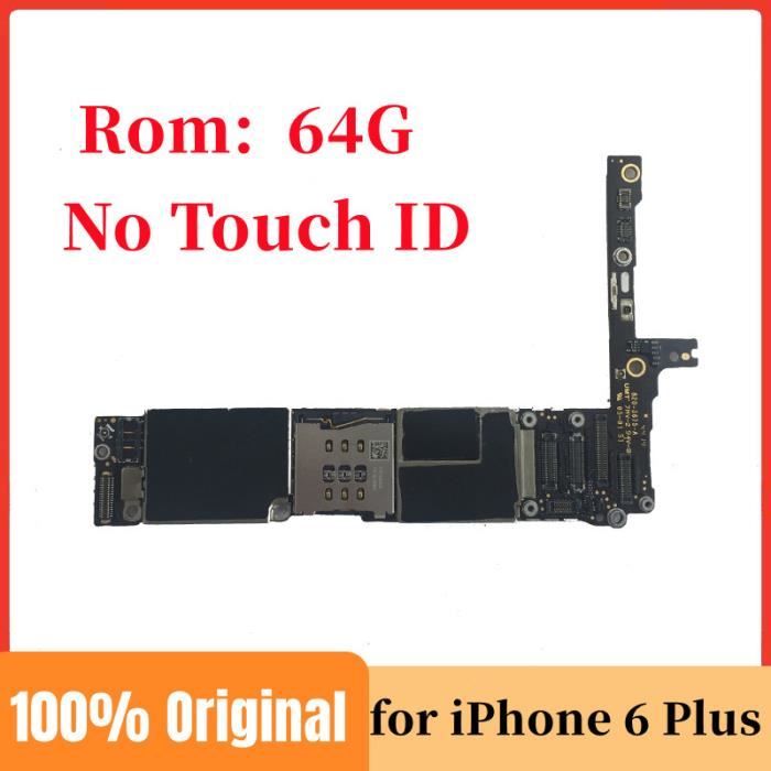 64G sans contact-Carte mère 100% originale débloquée pour iPhone 6 Plus, avec iCloud Clean ...