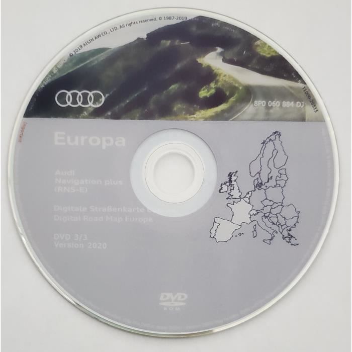 DVD Original AUDI RNS-E EUROPE Est 2020 - Cdiscount Auto