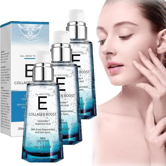 Koran Collagen, Sérum anti-âge Advanced Collagen Boost, Sérum coréen au collagène pour les rides ...