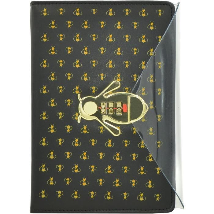 Carnet De Note Avec Serrure En Forme D'Abeille, A5 Journal Intime Avec ...