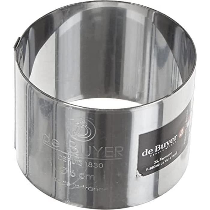 Cercle À Entremets Rond En Inox - Diamètre 6 Cm, Hauteur 4,5 Cm 398906 ...
