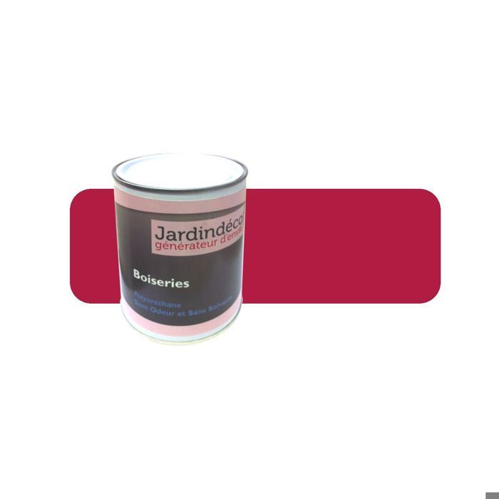 Peinture rouge framboise pour meuble en bois brut 1 litre Rouge ...