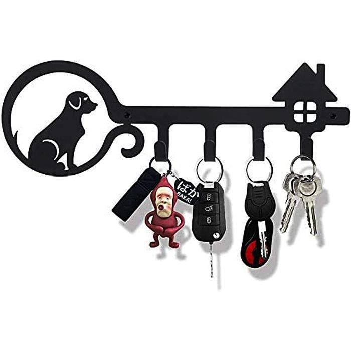 Porte Cle Mural En Métal,Mural Patères Portemanteau,Rangement Pour Clés ...