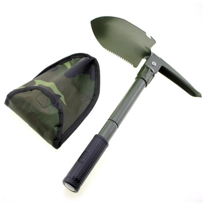 Pelle pliable US camping randonnee 3 fonction boussole - Cdiscount Jardin