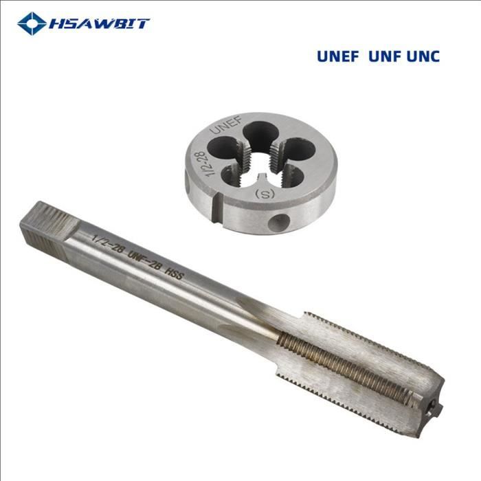 Clé et douille,2pcs FUNU UNF Filetage UNC Robinet et Filière Machine ...