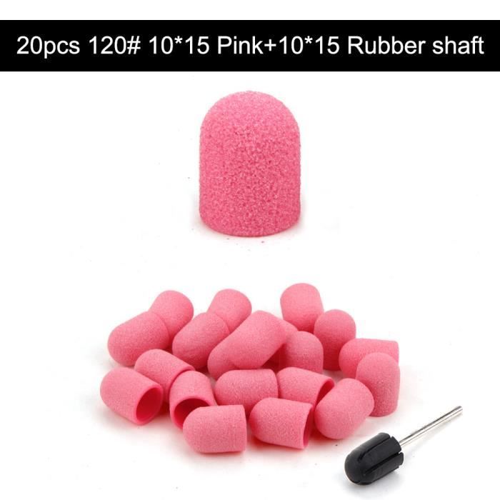 Kit manucure pédicure,Capuchons de ponçage d'ongles avec caoutchouc ...