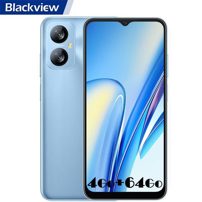Téléphone portable 4G Blackview A52 Pro 6,517" HD+ 90Hz 4Go+64Go-SD 512Go 5180mAh 13MP+5MP ...