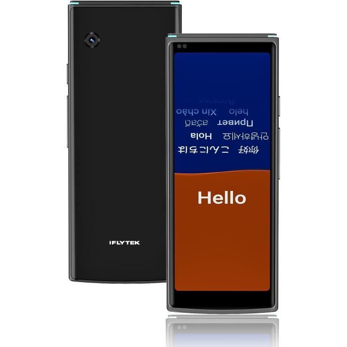 IFLYTEK Smart Translator Traducteur Vocal Instantané 5.05” Écran ...