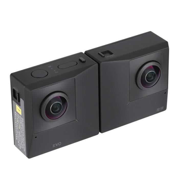 EJ.life Caméra VR Insta360 EVO pliable 5,7 K Super HD 180 degrés VR ...