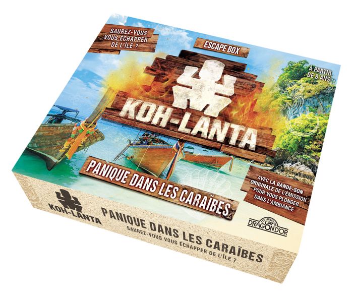 Koh-Lanta Escape box Panique dans les Caraïbes Escape game enfant de 2 ...