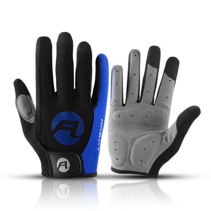 Gants de vélo d39été à doigt complet pour hommes et femmes protection ...