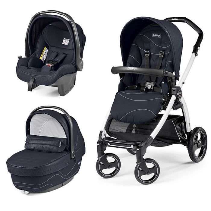TRIO BOOK PEG PEREGO BLOOM NAVY (Chassis bp 51 BLANC/NOIR) - Cdiscount ...