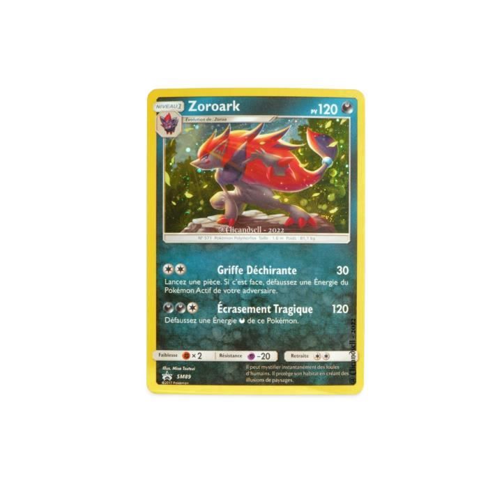 Carte Pokémon Zoroark 120 PV SM89 Promo NEUF FR - Cdiscount Jeux - Jouets