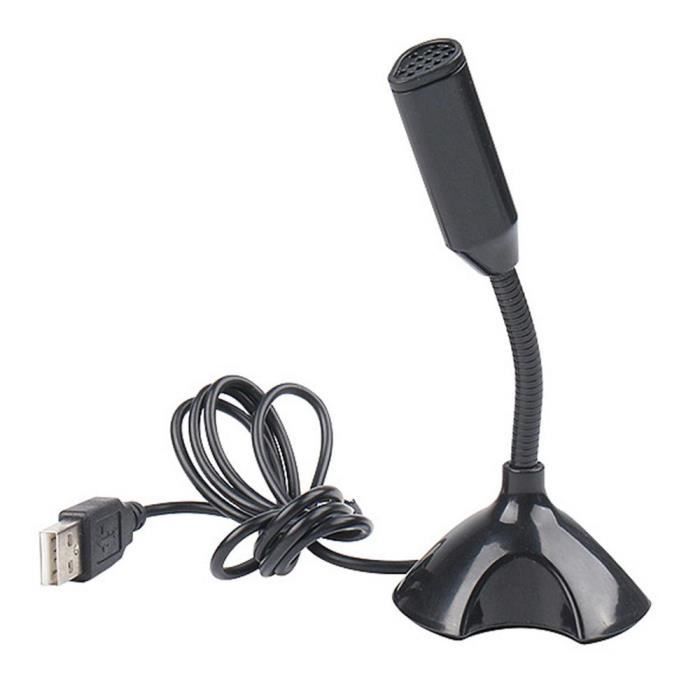 Microphone USB Plug and Play à condensateur pour ordinateur de bureau ...