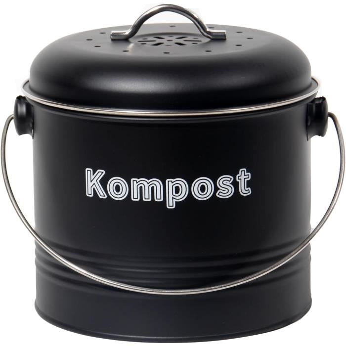 Poubelle De Cuisine Bio, 3,5 L, Poubelle Bio Étanche Aux Odeurs Avec ...