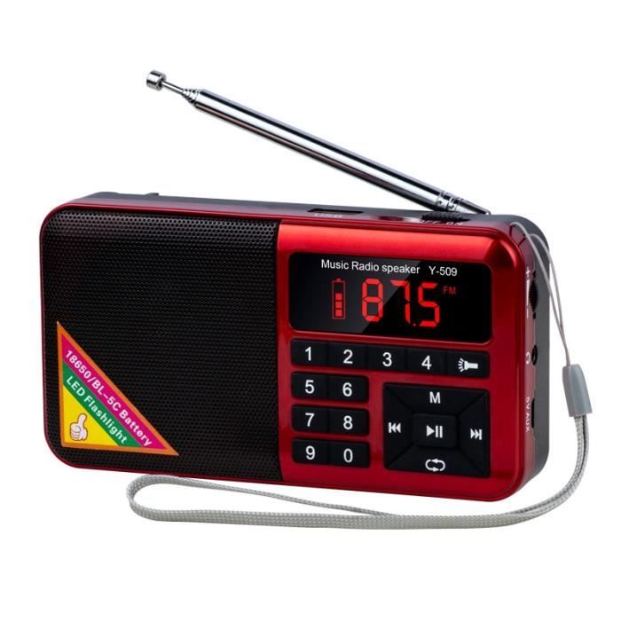 Mini Support Radio FM Portable Sortie de Carte TF U-Disk Music Play ...