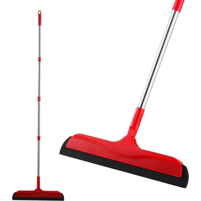 Balai Raclette Sol avec Manche Télescopique(124cm), Mousse Balai pour ...