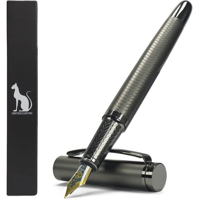 Onethousandtwo Stylo plume fin corps métallique couleur e pour écriture ...