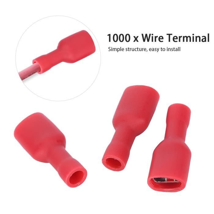 Terminal femelle Borne de Fil, Borne Femelle, Borne D'Isolation 1000 ...