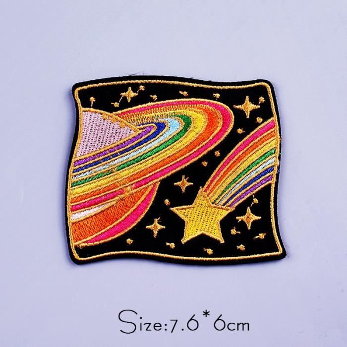 PE5642CT -Patch brodé baleine et lune pour vêtements,pour bricolage ...