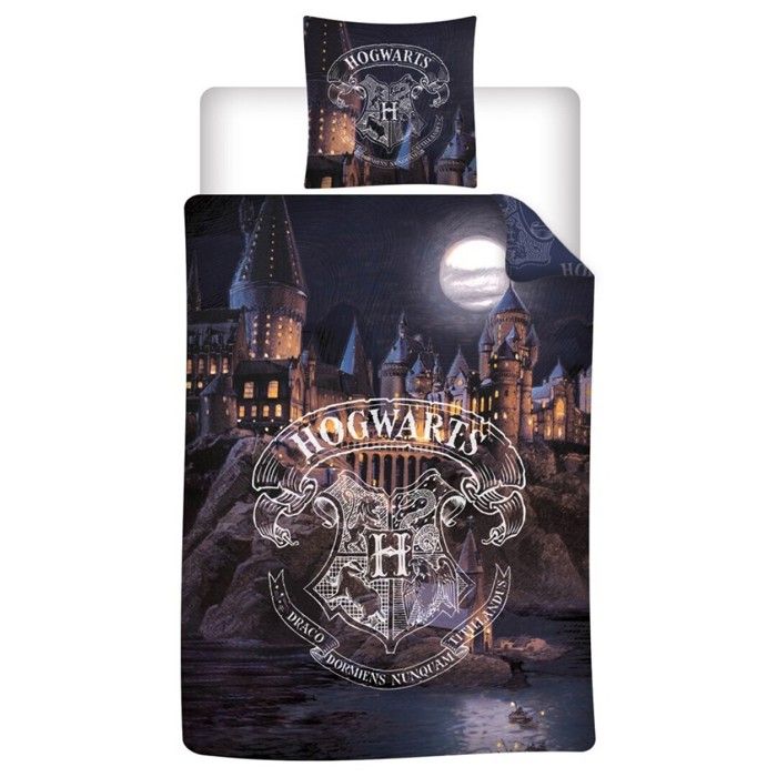 Parure lit enfant - HARRY POTTER - Motif Harry Potter - Housse 140x200 ...