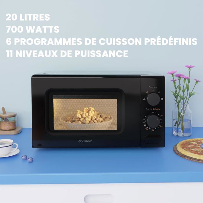 Four micro-ondes compact - WOOPSO - 20 litres - 700 W - 5 niveaux de ...