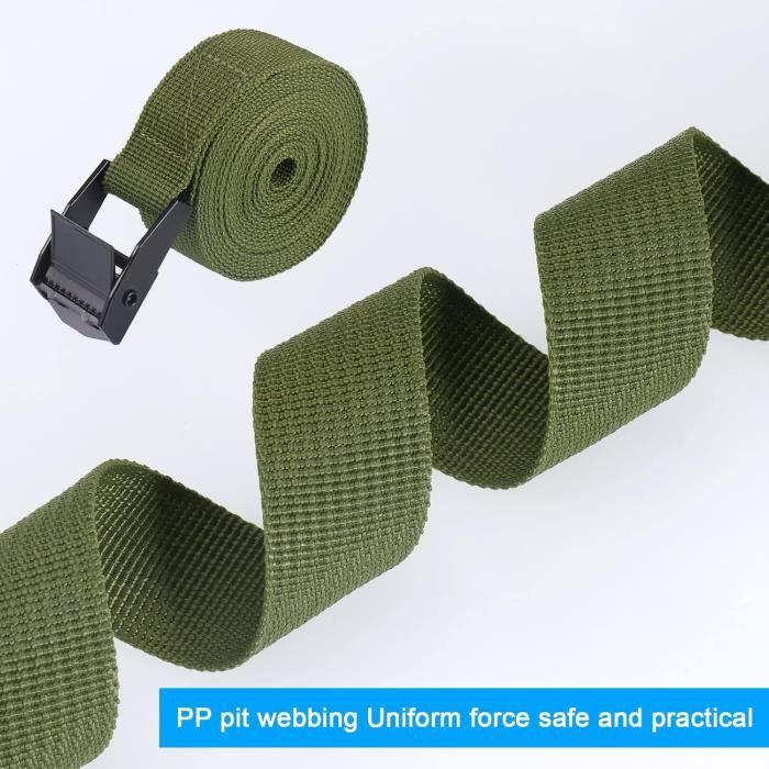 Sangle Porte-Vélo - A40 - 6 PCS - 2.5m - Boucle à Came Antirouille ...