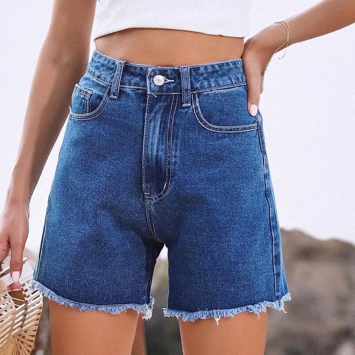 Short en Jean Femme Jeans Shorts Été Taille Haute Jean Taille Bermuda ...