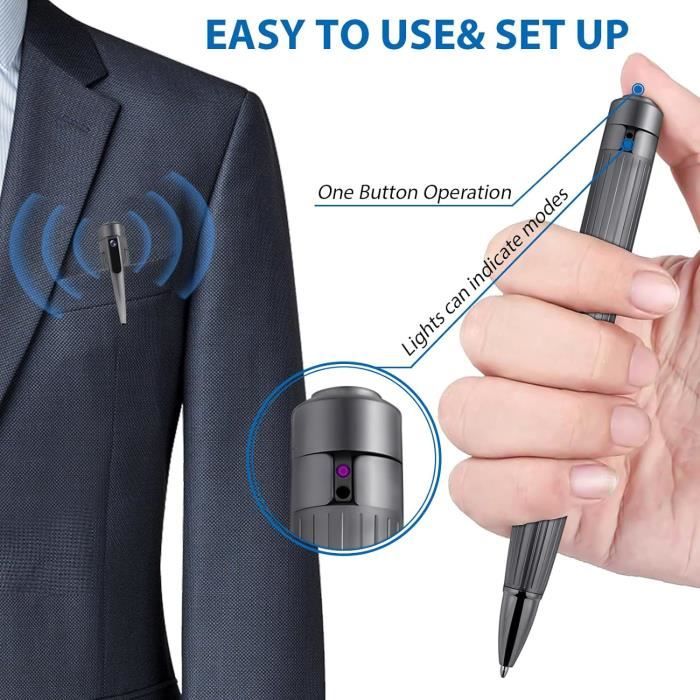 Caméra Stylo Espion, Caméra Cachée 1080P De 64 Go Avec Surveillance Des ...