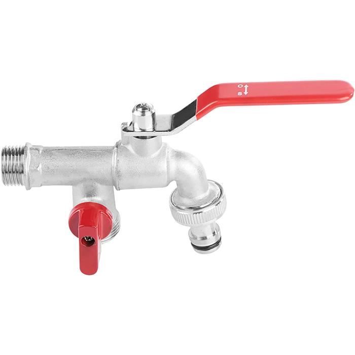 90 Degrés Double Valve Robinet D'Eau 1-2 En Laiton Robinet Maison ...