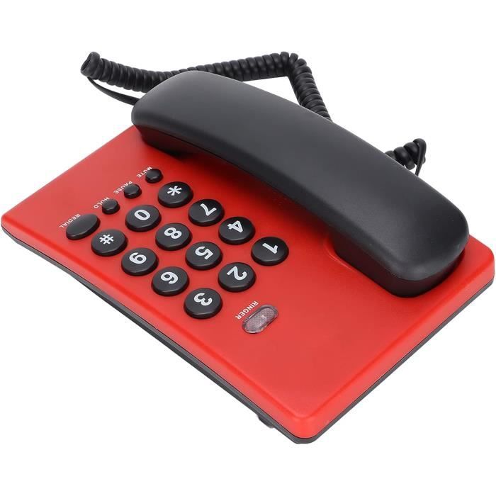 Téléphone Fixe De Bureau Pour Personnes Âgées,Téléphone Filaire ...