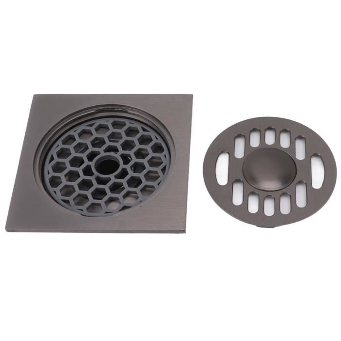 MSA Bonde De Douche Carrée En Laiton Gris Crépine De Sol Moderne Pour ...