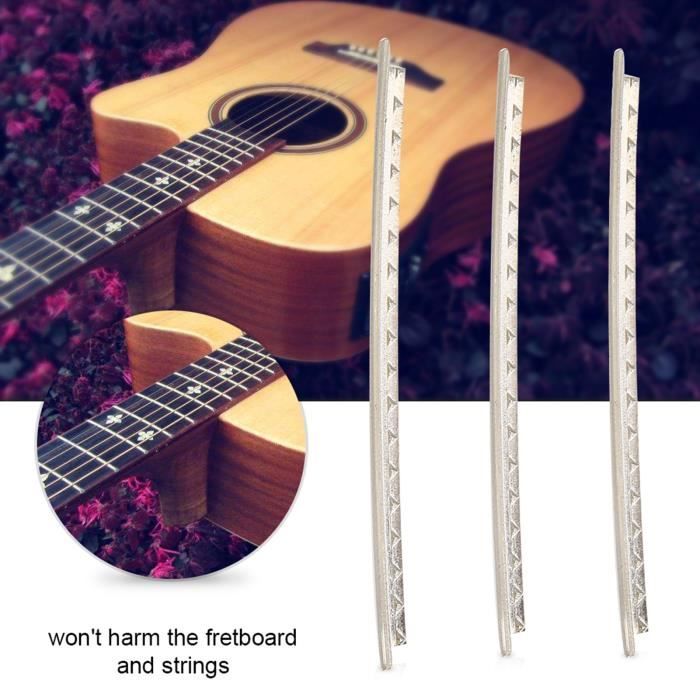 Minifinker Fil de frette de guitare 20 pièces guitare blanc cuivre Fret ...