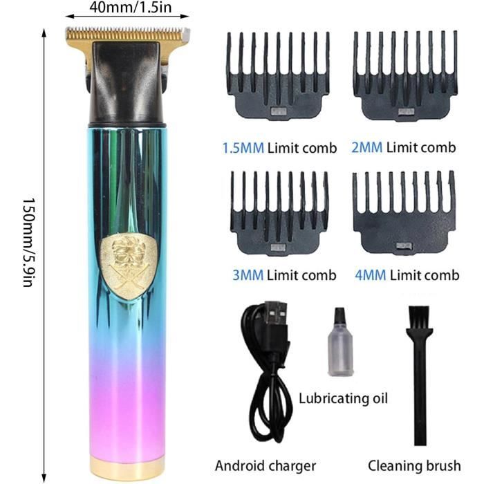 Tondeuse À Cheveux Électrique T9 - Rasoir À Barbe Vintage En Relief Zéro Espacement | Tondeuse À ...