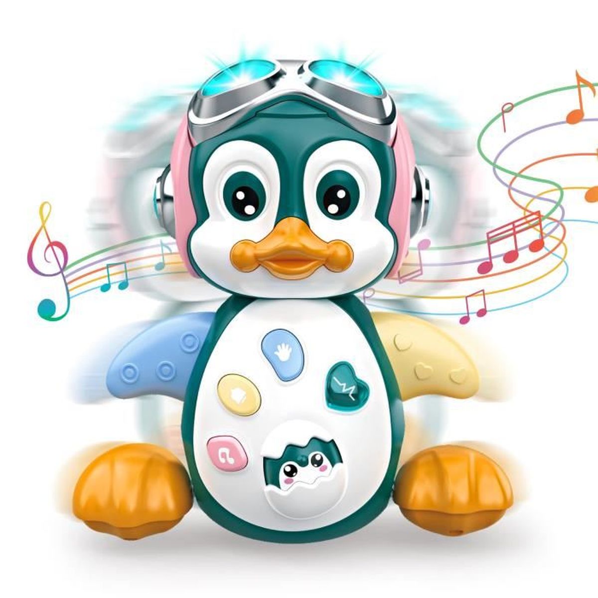 Jouet Musical Enfant 1 an, Pingouin Jouets Rampants Bébé,Jouet pour Bébé 6-12 Mois,bébé ...