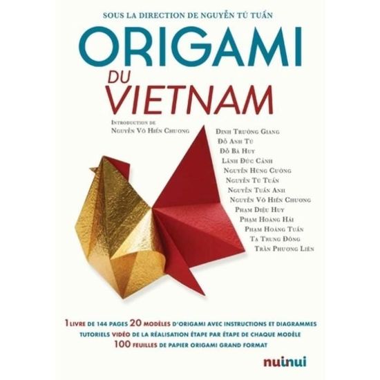 Coffret d'origami - Vietnam - 20 modèles - 100 feuilles de papier ...