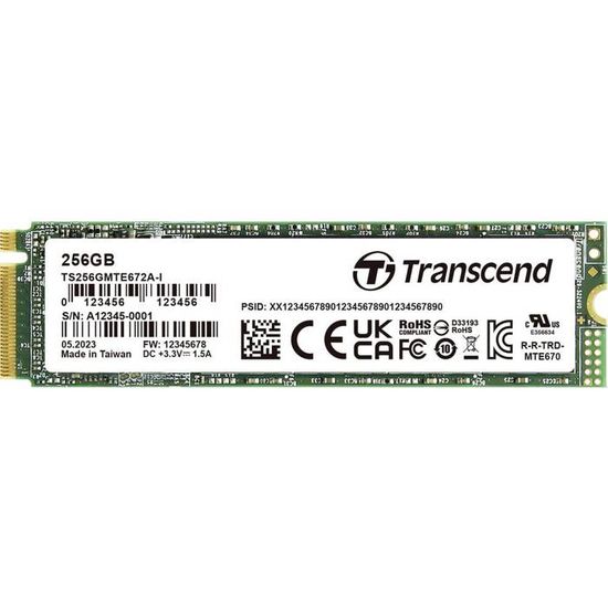 Transcend 256 GB SSD interne PCIe TS256GMTE672AI-VS1 - Cdiscount ...