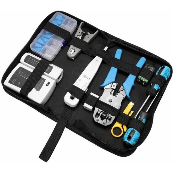 Kit réseau pinces câbles, sertissage, réparation LAN - Cdiscount ...