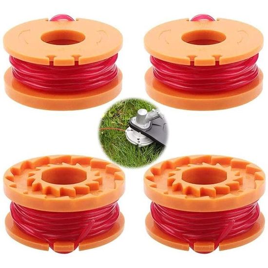 Ligne de Bobines de Rechange pour Coupe-Bordures Bobine de Fil de Rechange Compatible avec Worx ...