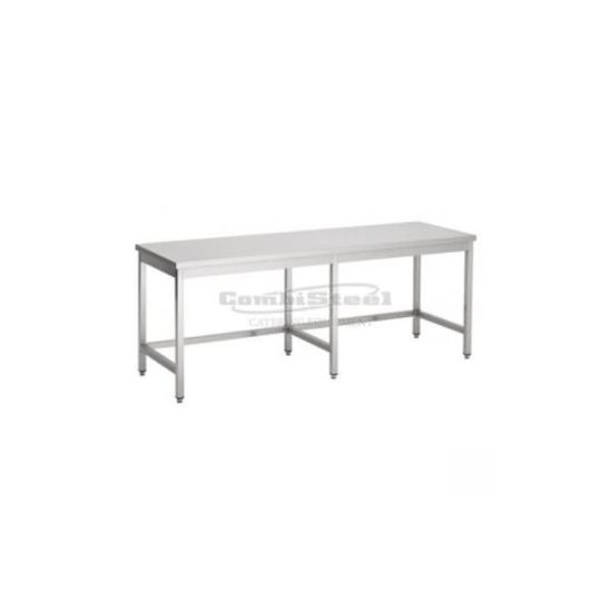 Table Inox Professionnelle Avec Renfort - Gamme 600 - Combisteel - 2900x600 600 - Cdiscount Maison