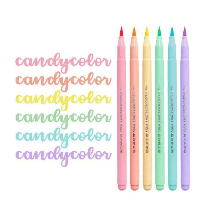 Ensemble de stylos Fluorwisdom à pinceau doux,marqueurs pastel,ensemble ...