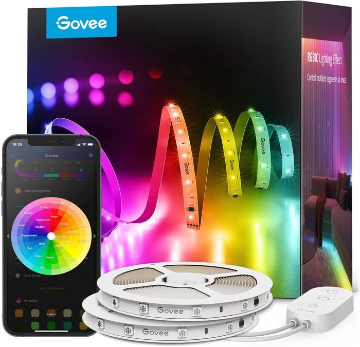 Rgbic 30M Ruban/Bande Led Wifi Bluetooth Multicolore, Contrôlé Par App ...