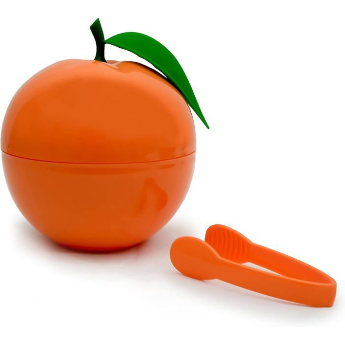 CÉCOA • Orange Ice Bucket • 750 ml • Double Wall Airtight • With Lid ...